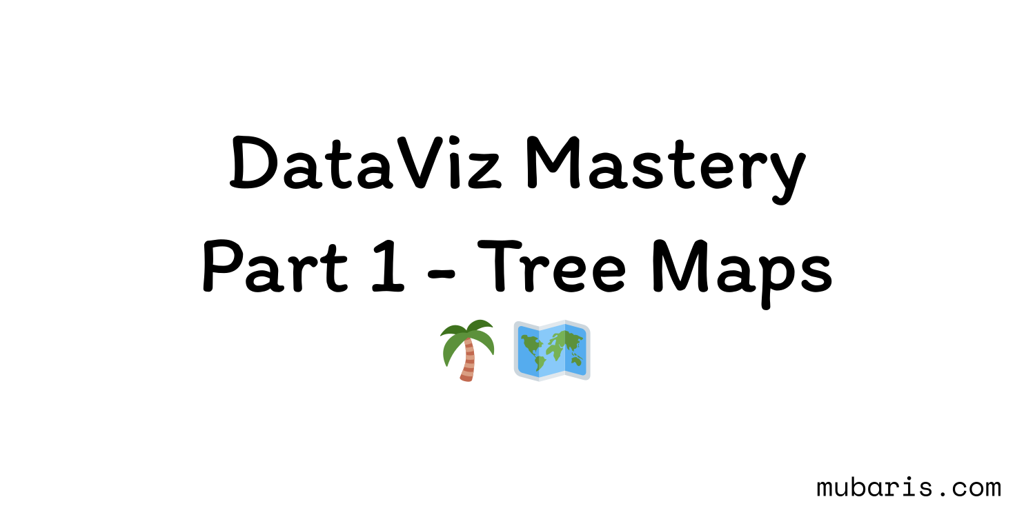 DataViz Mastery Part 1 - Tree Maps :: Mubaris
